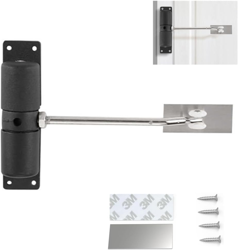 Automatic Door Closer, Quiet and Safety Spring Door Closer, Adjustable ...