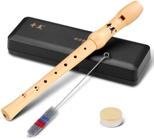 Fentar Wooden Recorder, Soprano Recorder Instrument Baroque Fingering ...