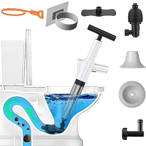 NewFree Toilet Plunger, High Pressure Plunger Kit with Real-Time ...