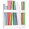 Amazon.com: Qinyoung Acrylic Straw Holder with Double Sided Adhesive ...