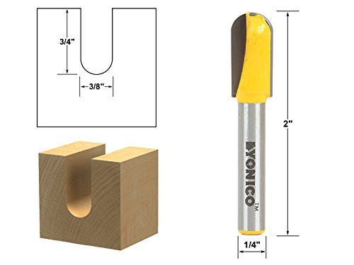 Buy Yonico 14162q Core Box Router Bit - Long Reach - 3/8W X 3/4H 1/4 ...