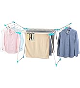 Amazon.com: YUBELLES Clothes Drying Rack, Adjustable and Foldable ...