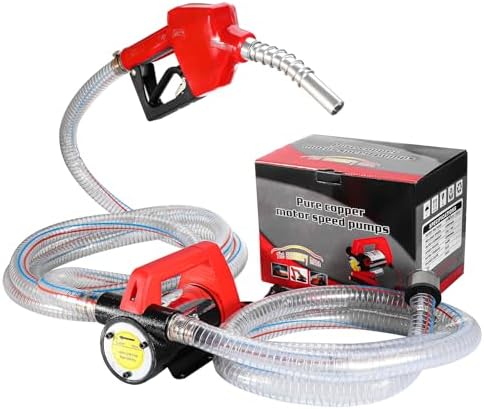 Pindex Electric Diesel Transfer Fuel Pump with Hose 12V 175w,Diesel ...