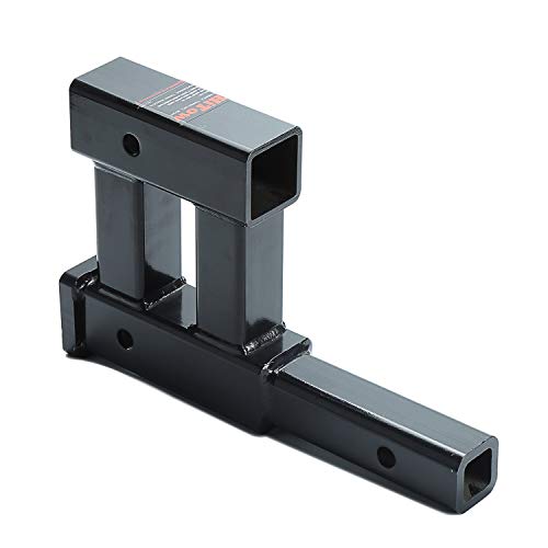 HiTow Dual Hitch Receiver Extension Adapter Trailer Towing Extender ...