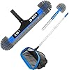 Amazon.com : TidyMister 20'' 2 in 1 Pool Brush Head Cobweb Duster Heavy ...