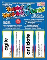 Grades 6-7 Vocabulary Word-a-day Card Set: Scholastic Inc ...