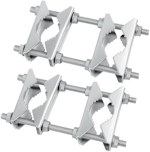 Amazon.com: Double Antenna Mast Clamp V Jaw Block with U Bolts, Heavy ...