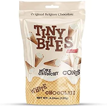 Amazon.com: Tiny Bites - Waffle Mini Cones with Real Belgian White ...