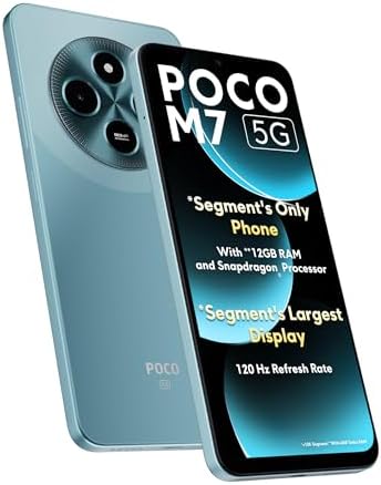 POCO M7 5G, Ocean Blue (8GB, 128GB) : Amazon.in: Electronics