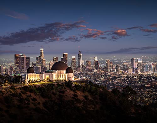 Amazon.com: Griffith Observatory and the Los Angeles Skyline, CA ...