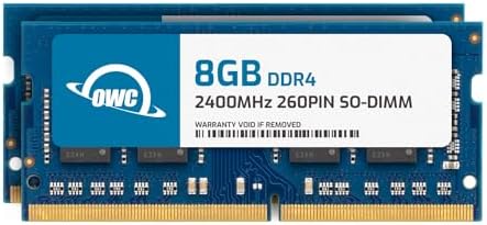 OWC 16GB (2x8GB) DDR4 2400MHZ PC4-19200 CL17 1RX8 Non-ECC SODIMM 1.2V ...