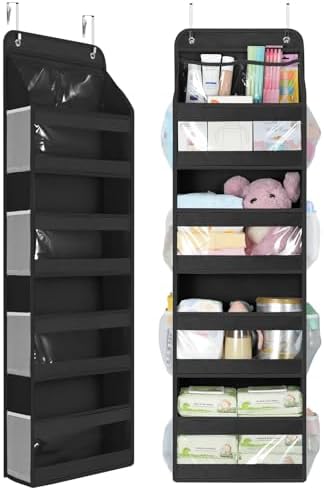 Amazon.com: Yecaye 5 Tier 1Pc Over the Door Organizer, Swing-proof Door ...
