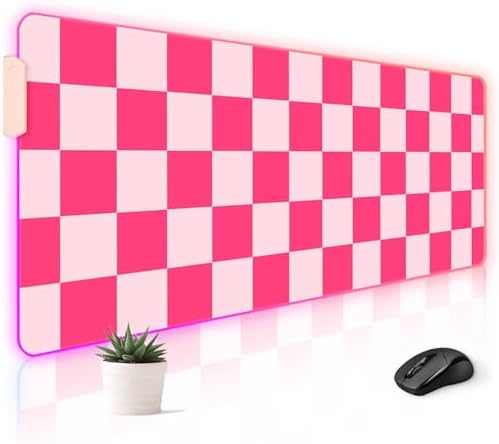 Amazon.com: Stanoha RGB Mousepad LED Desk Mat Gaming Large Keyboard ...