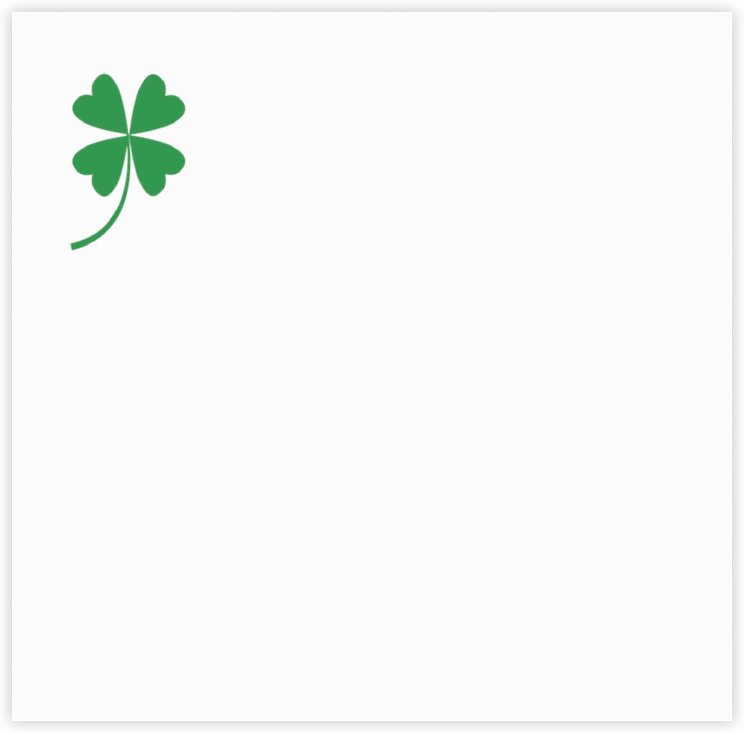 Amazon.com : Lucky Sticky Notes Fun Irish 4 Leaf Clover Stickers Note ...