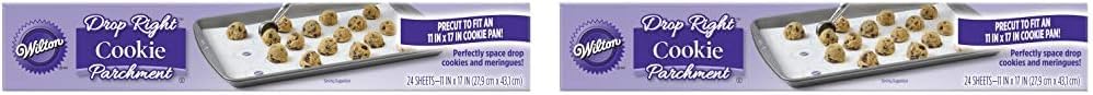 Amazon.com: Wilton Pre-Cut Printed Parchment Paper Sheets, 11" x 17 ...