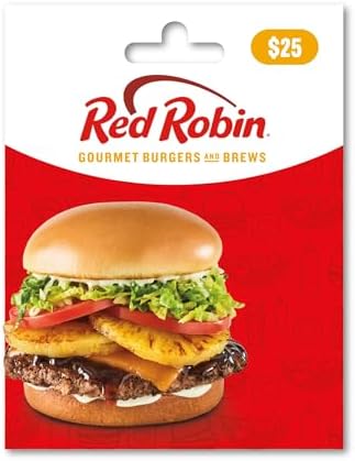 Amazon.com: Red Robin Gift Card $25 : Gift Cards