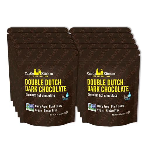 Amazon.com : Castle Kitchen Dark Hot Chocolate Single 1oz Packets (10 ...