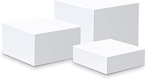ACRYNEO Set of 3 Acrylic Risers Stands, Food Display Risers for Party ...