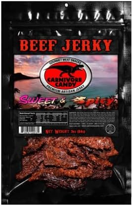 Amazon.com: Carnivore Candy Gourmet Beef Jerky Flavor Sampler - Sweet ...