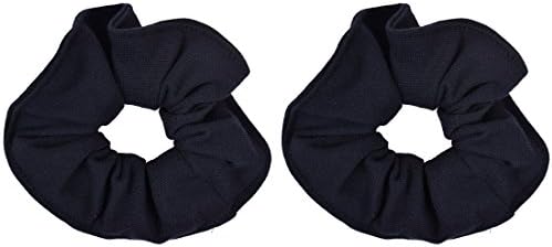 Amazon.com : Set of 2 Large Solid Scrunchies - Aqua : Beauty & Personal ...