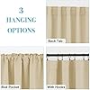 Amazon.com: RYB HOME Room Darkening Curtains - Back Loops Solid ...