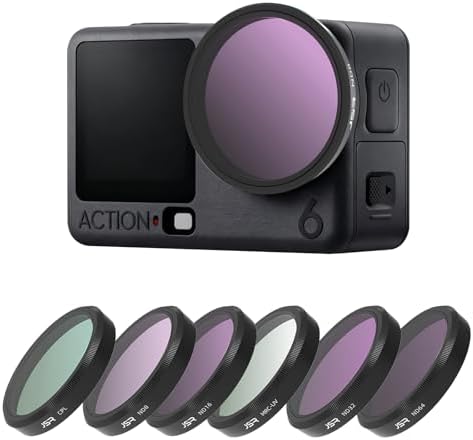 Amazon.com : Camera Lens Filter for DJI Osmo Action 6, UV/ND8/ND16/ND32 ...