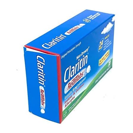 Amazon.com: Claritin 24 Hour Non-Drowsy Allergy Tablets, 10 mg, 20 ...