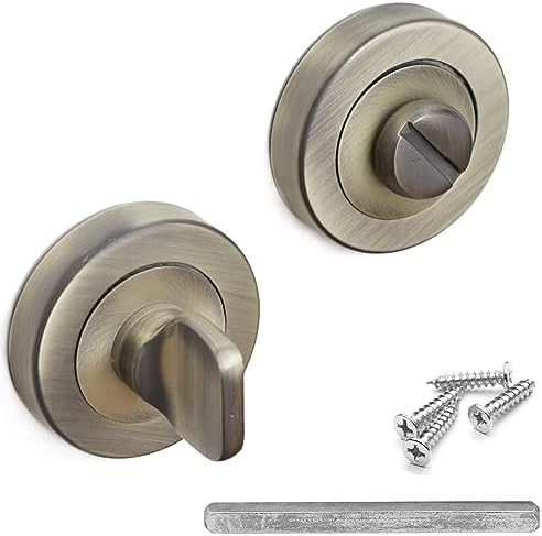 Decoranddecor Round Turn and Release Set for Bathroom Lock 54mm ...