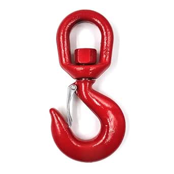 5 Tons Lifting Swivel Hook with Safety Latch 3/4'' and 11000 lbs Load ...
