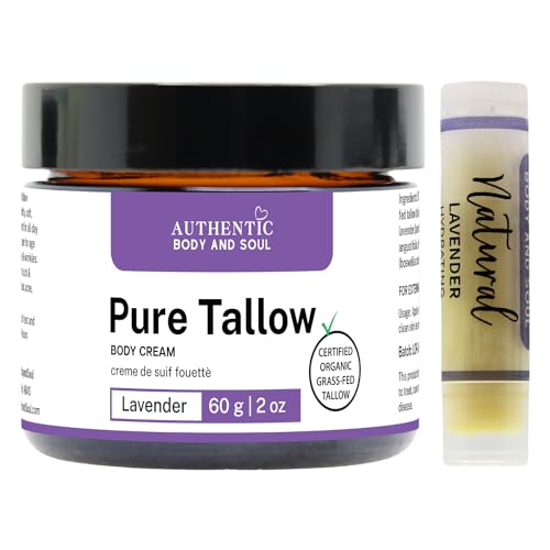 Amazon.com: Organic Tallow Cream with Lavender + Frankincense -Zero ...