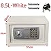 Safes for Home Fireproof Waterproof with 2 Manual Override Keys, 8.5L Security Safe Cash Box ...
