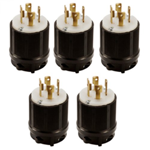 OCSParts L16-30P Grounding Locking Plug, 30A 480V AC, 3 Pole 4 Wire ...