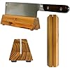 Nomware Cleaver Stand | 8.3-inch solid wood cleaver knife storage block ...