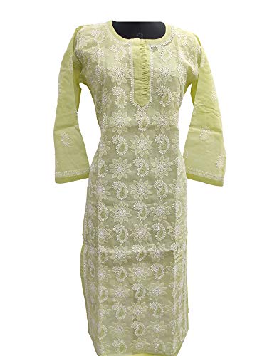 Buy Shyamal Chikan Hand Embroidered Lucknow Chikankari Stitched Cotton ...