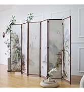 Amazon.com - Furnnylane 4 Panel Room Divider Short Folding Screen ...