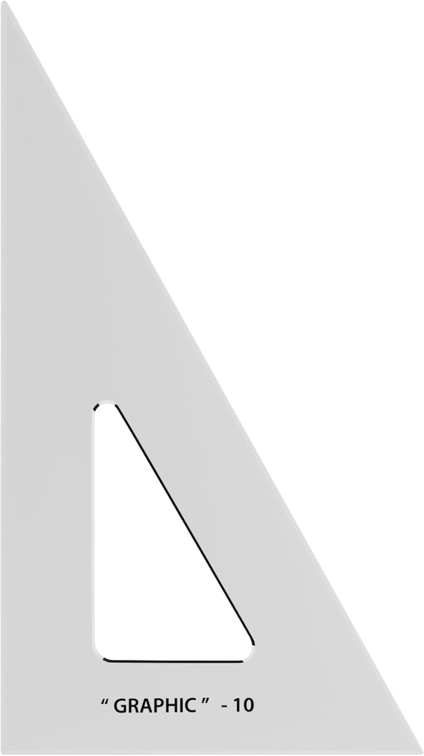 Amazon.com: ALVIN Transparent Academic Triangle 30/60 Degree 10" Model ...