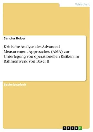Amazon | Kritische Analyse des Advanced Measurement Approaches (AMA ...