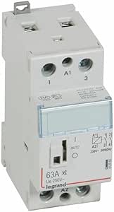 412560 Legrand - Contacteur Jour Nuit Silencieux Bobine 230v Monophasé - 63a - Contact 2no - 2 ...