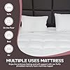 Amazon.com - CirclesHome White Futon Mattress Toppers with Anti-Slip ...