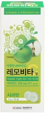 Amazon.com: LemoVita C Plus Chewable Tablet Various Flavors #120(2 Box ...