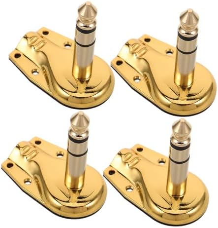 BRIGHTFUFU 4pcs 6.35mm 1/4 Inch Male Stereo Audio Jack Plug Connectors ...