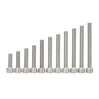 Amazon.co.jp: Ctongrun-Cylindrical Bolts M1.4 M1.6 M2 M2.5 M3 M4 Stainless Steel Hex Bolts, 10 ...