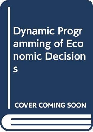 Dynamic Programming of Economic Decisions : Beckmann, Martin J.: Amazon ...