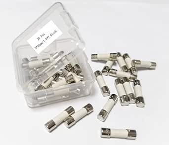 12A Axial Fuse - 12A250V Ceramic Fuse, 20mm, 250V (20 Pcs) by Brand ...