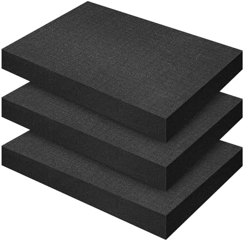 Amazon.com: 3 Pcs Cuttable Polyurethane Foam Pads, 16 x 12 x 2 Inches ...