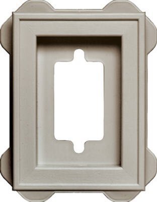 BUILDERS EDGE INC 130130002-017 RECESSED MINI MOUNTING BLOCK GRAY ...