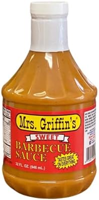 Amazon.com : 4 Pack Mrs Griffin's Regular BBQ Sauce 32 oz -Tangy ...