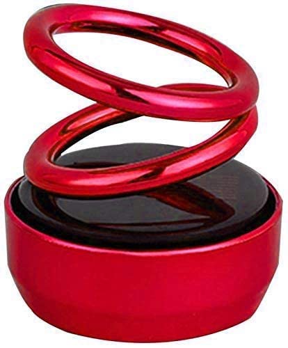 Solar Energy Rotating 360 Degree Ring Car Air Freshener Red Solar Ring ...
