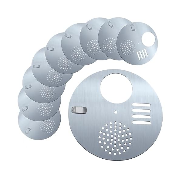 NIZEFEI Bee Hive Nuc Entrance Disc Diameter 4.92" 10PCS Stainless Steel ...
