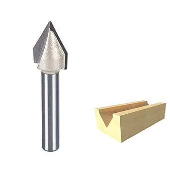Amazon.com: HUHAO 60 Degree Router Bit CNC Engraving V Grooving Bit ...